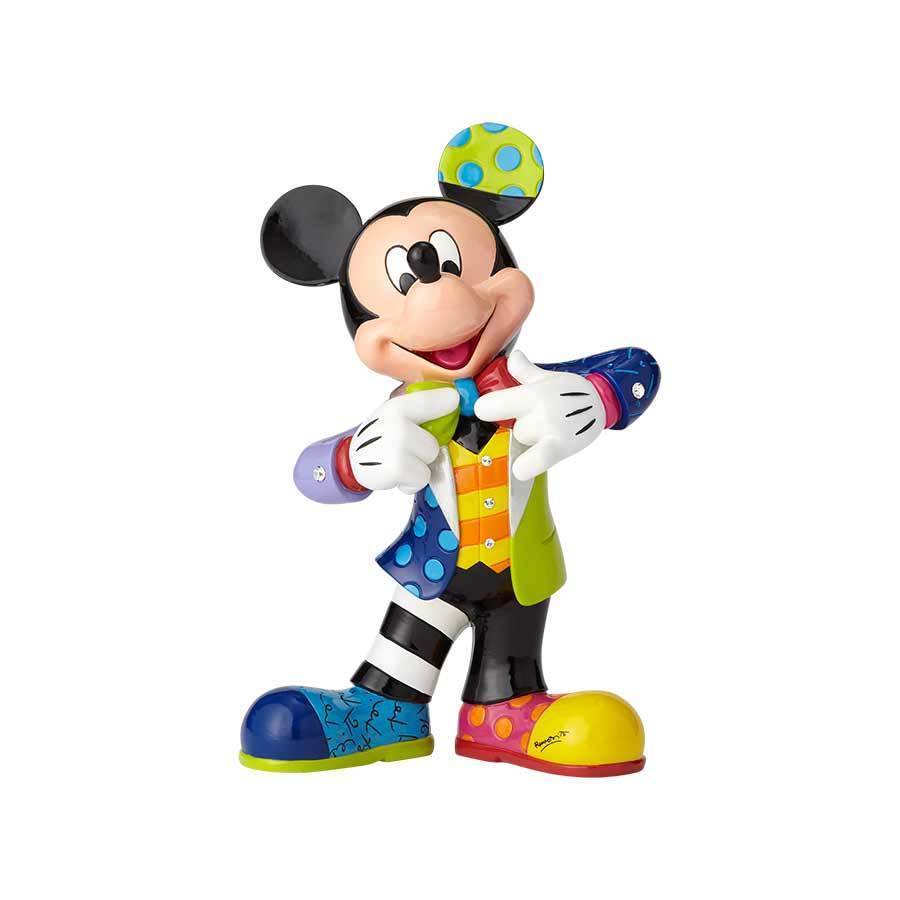 DISNEY BRITTO MICKEY MOUSE 90TH ANNIVERSARY FIGURINE WITH BLING - LARG ...
