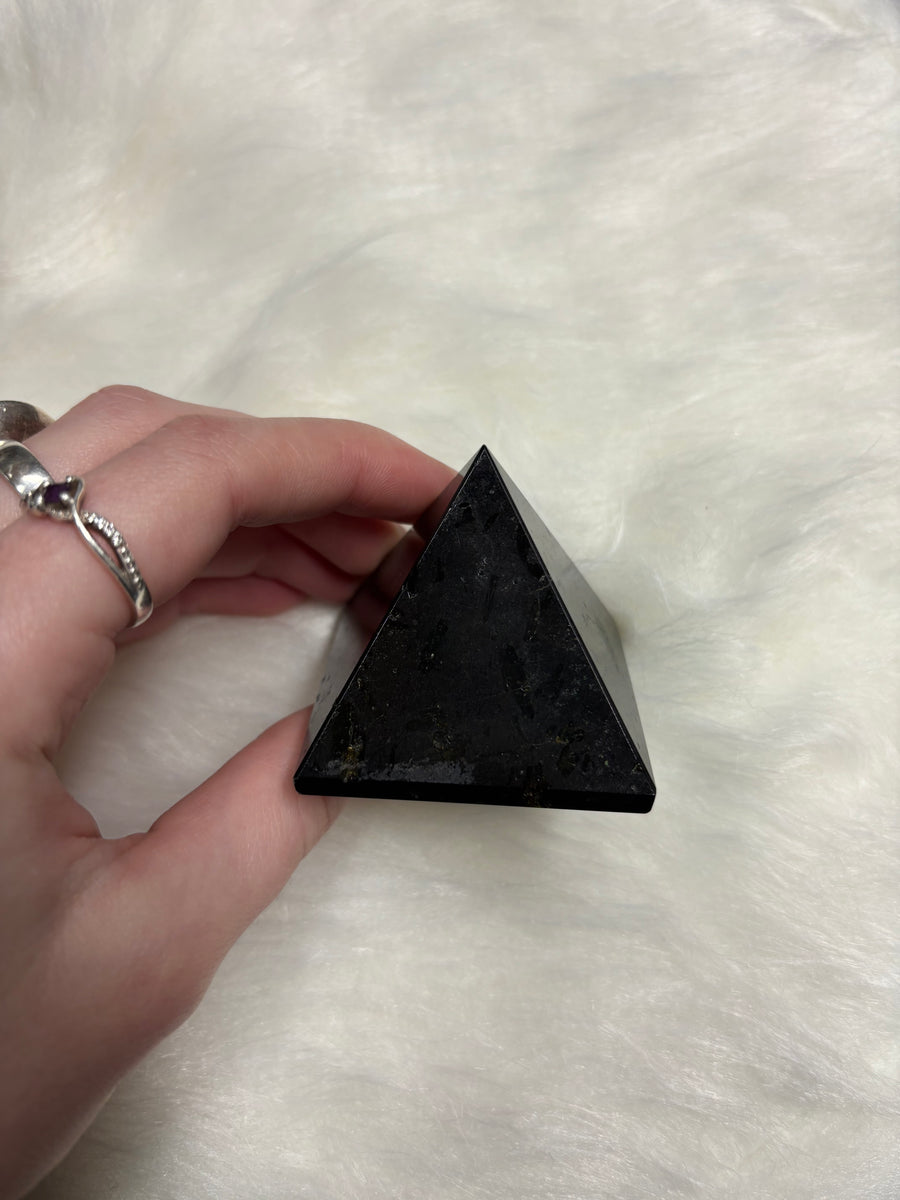 Black Tourmaline Large Pyramid – Panda Gifts Australia Pty Ltd