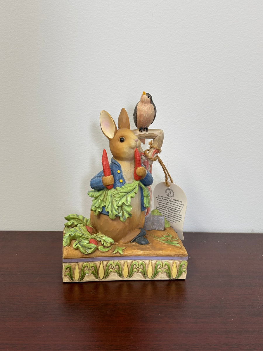 Beatrix Potter by Jim Shore - Peter Rabbit In Garden - Then He Ate Som ...
