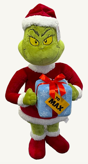 (Pre Order) Dr Seuss Holiday Greeter Grinch With Present For Max ...